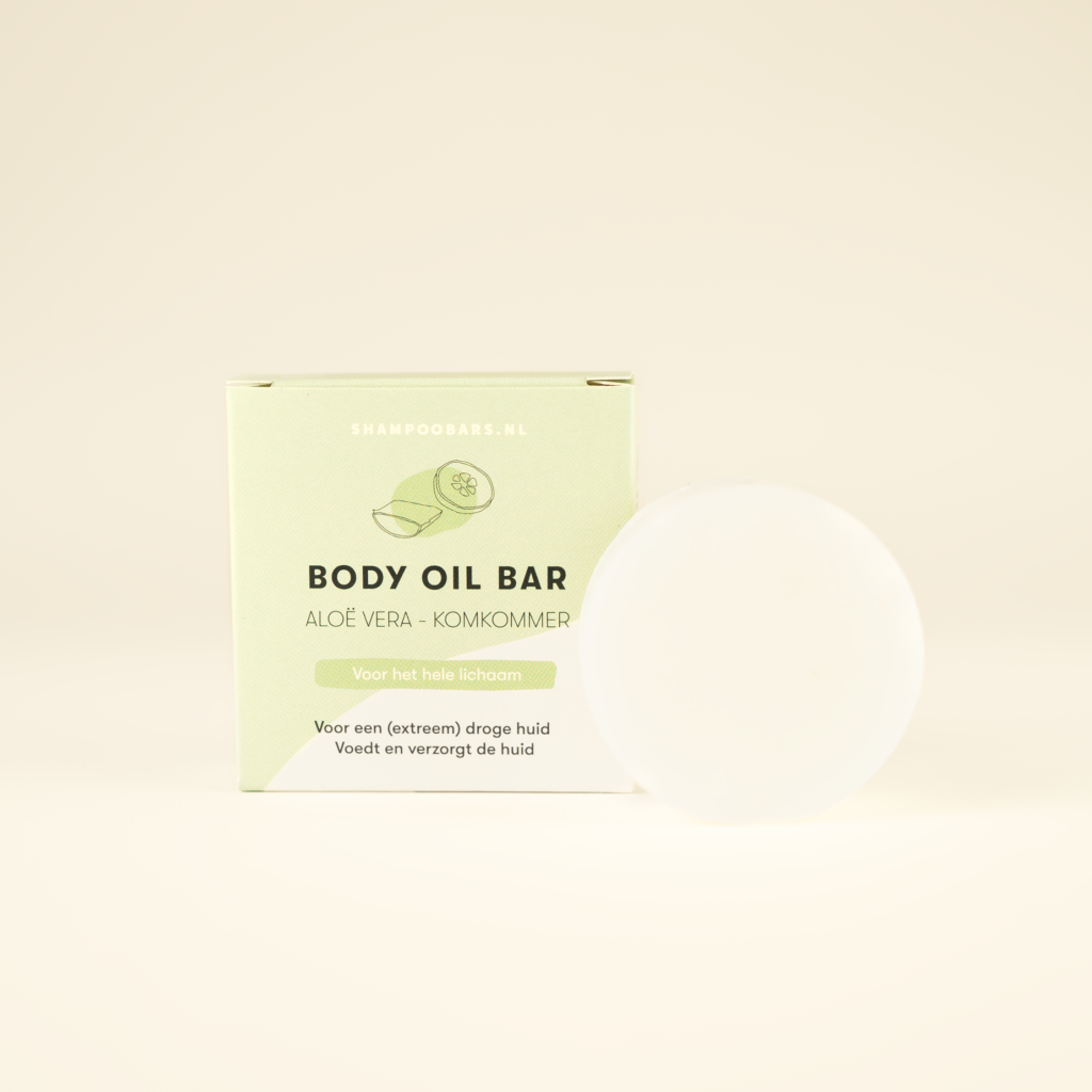 ShampooBars Body Oil Bar Aloë Vera - Komkommer - BY LINN